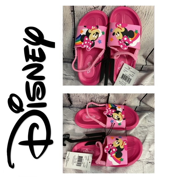Disney | Shoes | Disneys Girls Minnie Slides | Poshmark